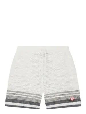 Casablanca Tennis Crochet Shorts - Multicolor
