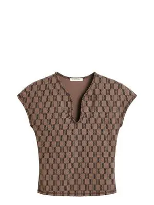 BY MALENE BIRGER Venazia Athletic Top - Mahogny