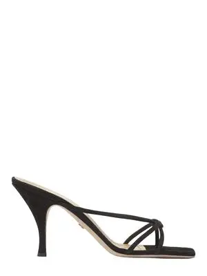 SANIA D'MINA DUN Suede Heeled Sandals