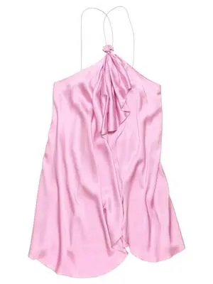 Acne Studios Halter Satin Dress - Blush