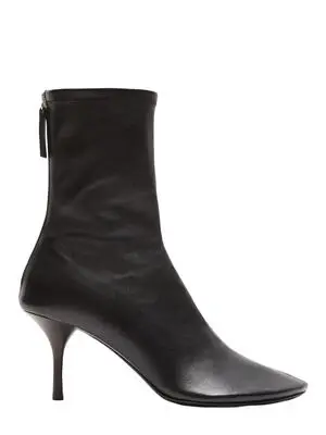 Acne Studios Leather Ankle Boots - Black