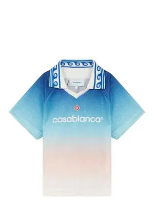 Casablanca Jacquard Monogram Football Shirt - Blue