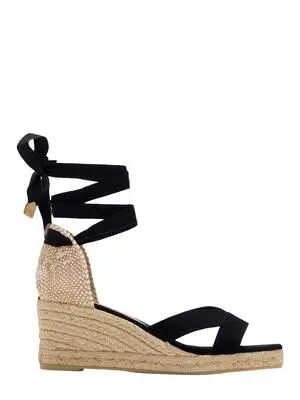 CastaÑer Bailey Wedge Sandal - Black