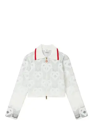 Casablanca Gradient Heart Monogram Towelling Jacket - Multicolor