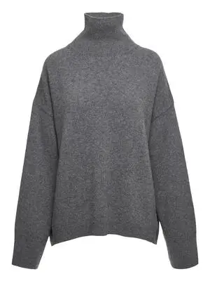 WAKAKUU ICONS Knitted Turtleneck Sweater - Grey