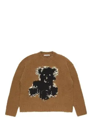 Acne Studios Teddy Wool Crewneck Sweater - Beige