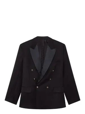 Casablanca Wool Double Breasted Blazer - Multicolor