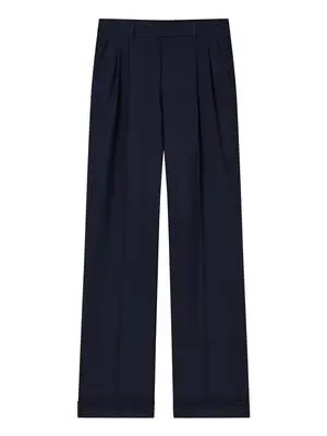 Casablanca Wool Tailored Pleated Trousers - Multicolor
