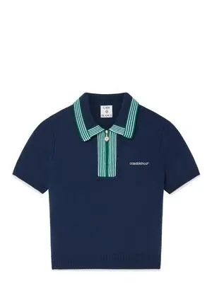 Casablanca Knit Tennis Polo Shirt - Multicolor