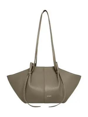 Yuzefi Mochi Pebble Grain Leather Bag - Taupe