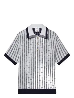 Casablanca Monogram Polo Shirt - Multicolor