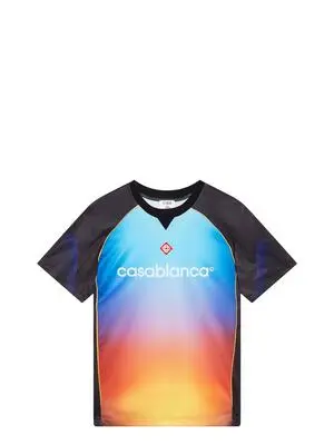Casablanca Gradient Short Sleeve Football Shirt - Multicolor