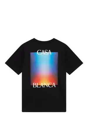 Casablanca Gradient Casa Logo Short Sleeve T-shirt - Multicolor