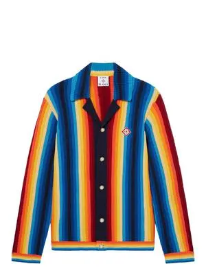 Casablanca Gradient Stripe Towelling Jacket - Multicolor