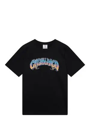 Casablanca Gradient Gothic Short Sleeve T-shirt - Multicolor