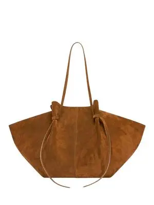 Yuzefi Large Mochi Suede Bag Cognac