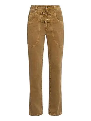 Isabel Marant Brinley Trousers - Gul,brun