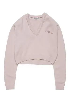 Acne Studios Wool V-neck Sweater - Grey