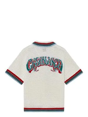 Casablanca Gothic Crochet Short Sleeve Shirt - Multicolor
