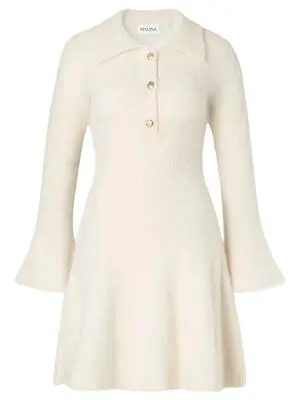 MALINA Emelie Alpaca Blend Knitted Mini Dress