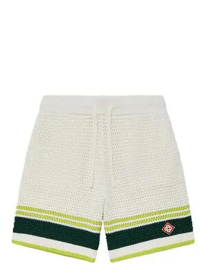 Casablanca Tennis Crochet Shorts - Multicolor