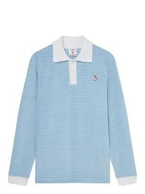 Casablanca Velour Stripe Polo Shirt - Multicolor