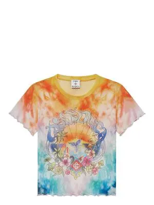 Casablanca Surf Trip Tie-dye Mesh T-shirt - Multicolor