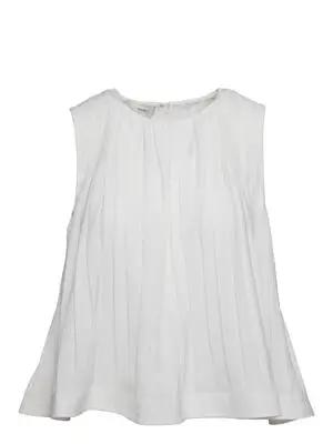 Vince Pleated A-line Top - Offwhite
