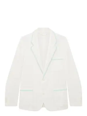 Casablanca Linen Single-breasted Jacket - Multicolor