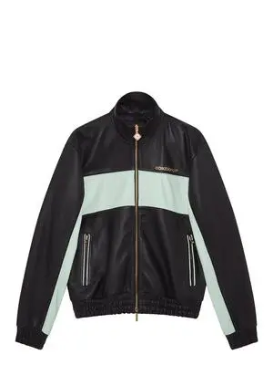 Casablanca Leather Track Jacket - Black