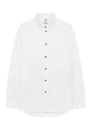 Casablanca Cotton Long Sleeve Shirt - White