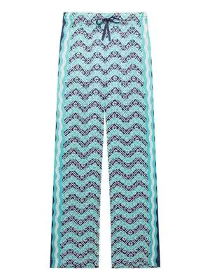 Casablanca Monogram Wave Silk Trousers - Multicolor