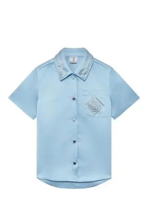 CASABLANCA Satin Short Sleeve Shirt