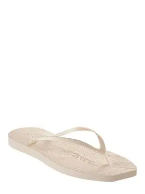 VELOUR Tapered Flip Flop - Egg Shell