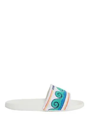 Casablanca Greco Wave Terry Slider - Multicolor