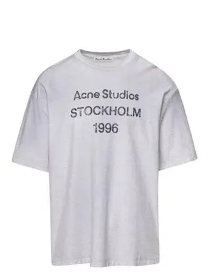 Acne Studios Relaxed Logo T-shirt - Grey Melange