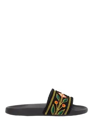 Casablanca Laurel Terry Slides - Multicolor