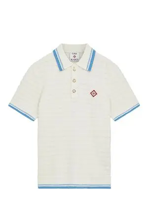 Casablanca Cotton Boucle Polo Shirt - Multicolor