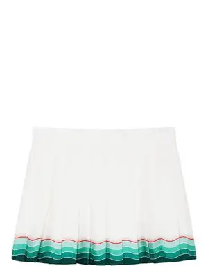 Casablanca Tennis Pleated Mini Skirt - Multicolor