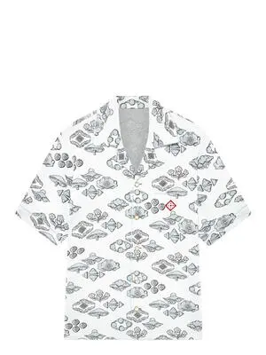 Casablanca Jacquard Motif Short Sleeve Shirt - Multicolor