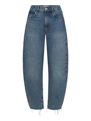 FRAME The Bubble Crop Jeans - Washed Blue