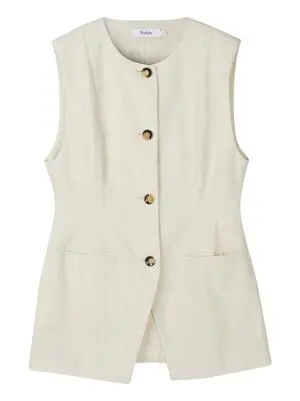 Stylein Sirella Button-up Vest - Linen
