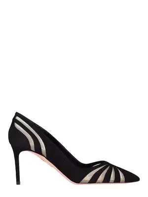 AQUAZZURA The Spy Pump 75 Heels - Black