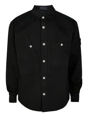 Stone Island Denim Overshirt - Black