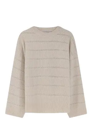 Brunello Cucinelli Cashmere And Wool Sweater - White