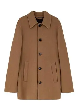 Burberry Worthing Wool Coat - Brown