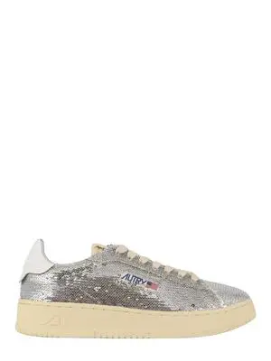 AUTRY Dallas Sequined Sneakers Silver-0