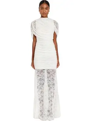 Amanda Uprichard Evianna Lace Gown Ivory
