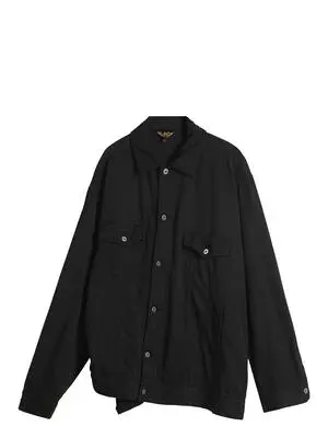 Comme Des Garçons Asymmetric Denim Jacket - Black