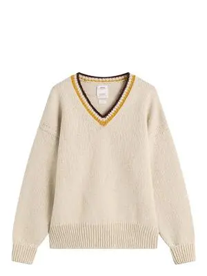 Visvim College V-neck Knit - Ivory